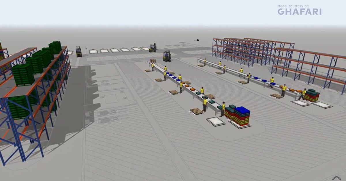 Watch Ghafari-Produced Sortation Line Simulation Video | Ghafari